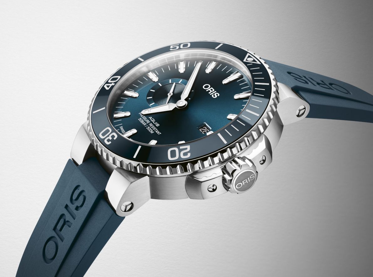 Oris Aquis Small Second Date 01 743 7733 4155-07 4 24 69EB - Keskisen Kello Oy