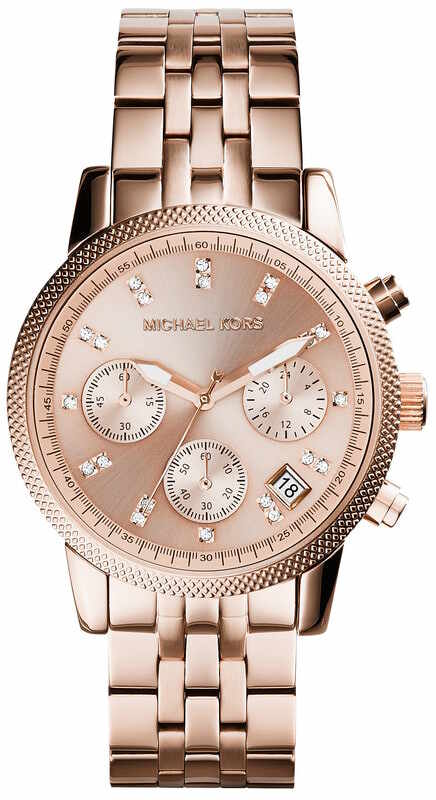 Michael Kors MK6077 Ritz Rose Gold-Tone - Keskisen Kello Oy