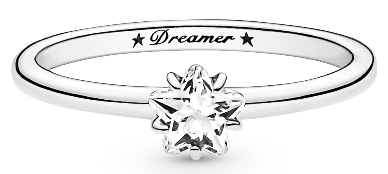 Pandora Ring Stackable Celestial Sparkling Star Solitaire sormus ...