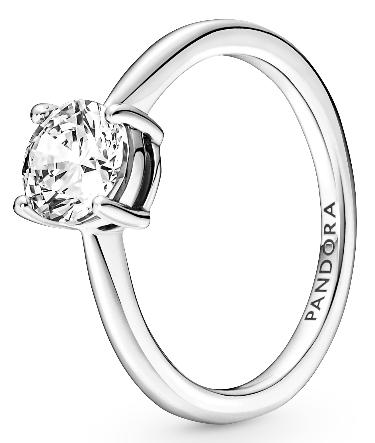 Pandora Ring Stackable Sparkling Solitaire sormus 190052C01 - Keskisen ...