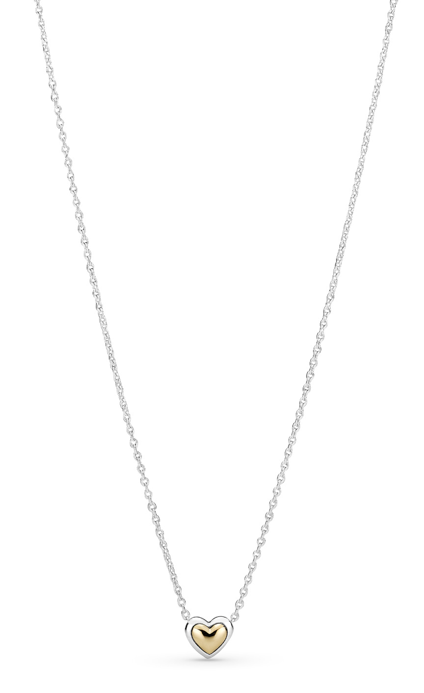 Pandora Domed Golden Heart kaulakoru 399399C00-45 - Keskisen Kello Oy