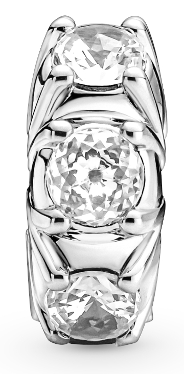 Pandora Long Pronged Sparkling lukkopala 790046C01 - Keskisen Kello Oy