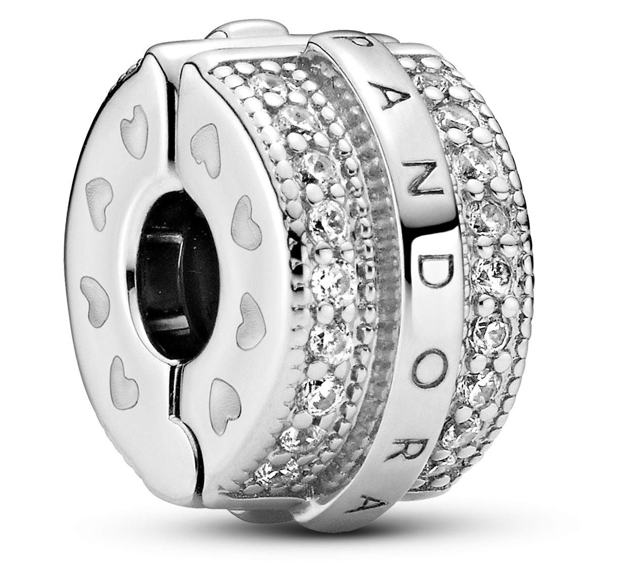 Pandora Sparkling Pavé Lines & Logo hela 799042C01 - Keskisen Kello Oy