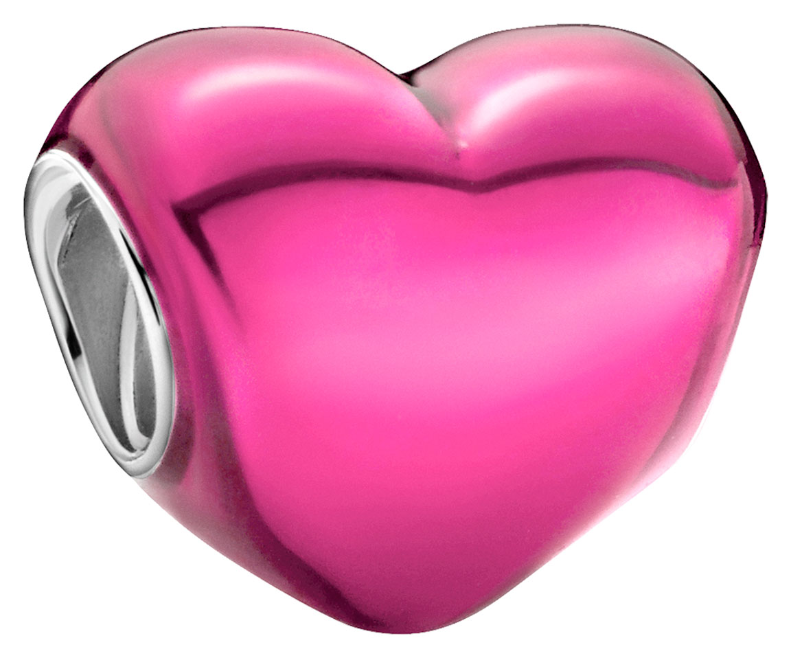 Pandora hela Metallic Pink Heart 799291C03 - Keskisen Kello Oy