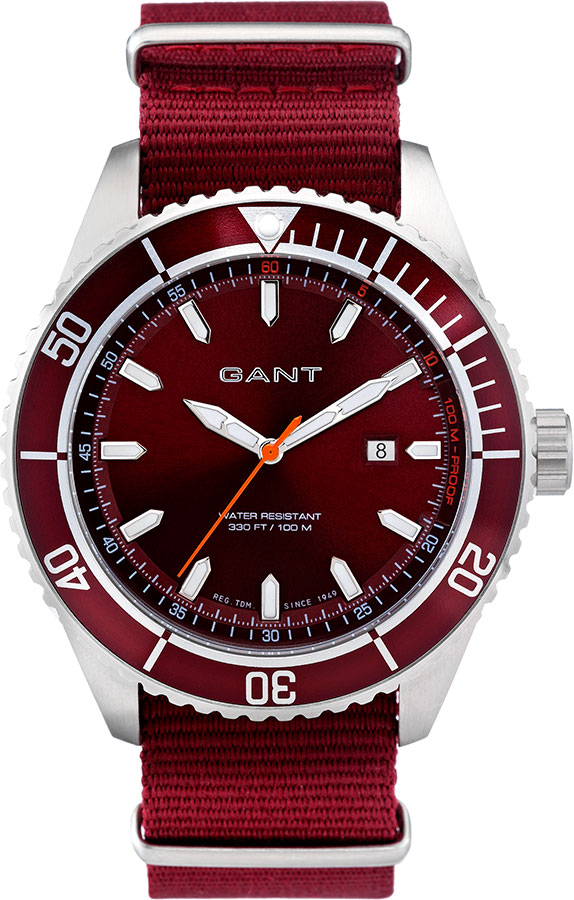 Gant W70635 Seabrook Military Burgundy - Keskisen Kello Oy