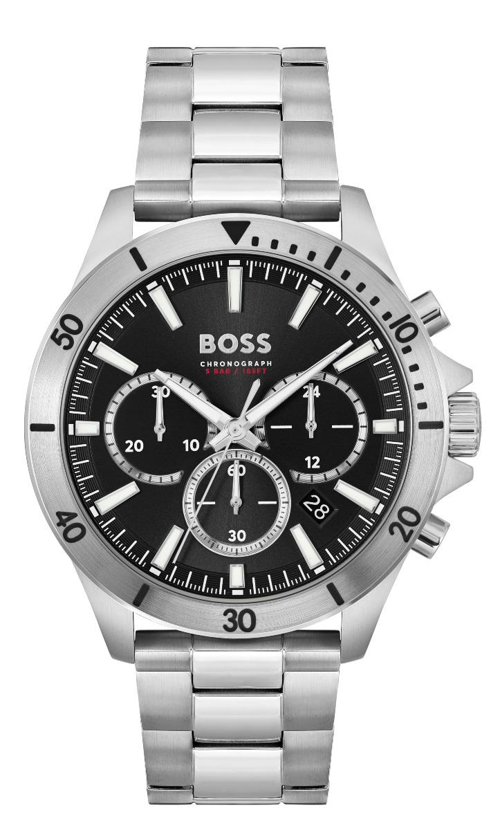 BOSS Troper Chronograph black silver 1514057 - Keskisen Kello Oy