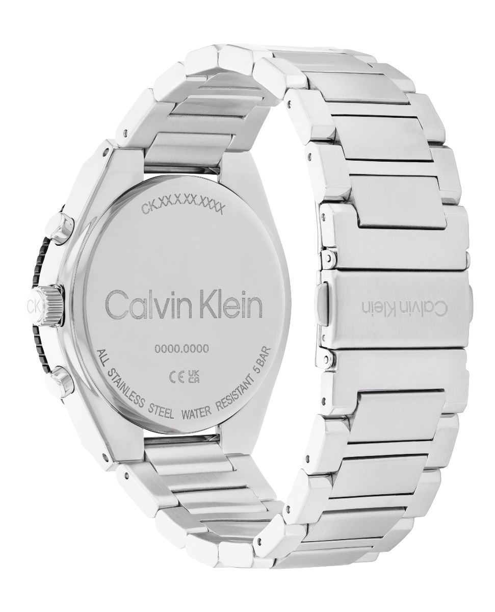 Calvin Klein Fearless dual-time silver black 25200301 - Keskisen Kello Oy