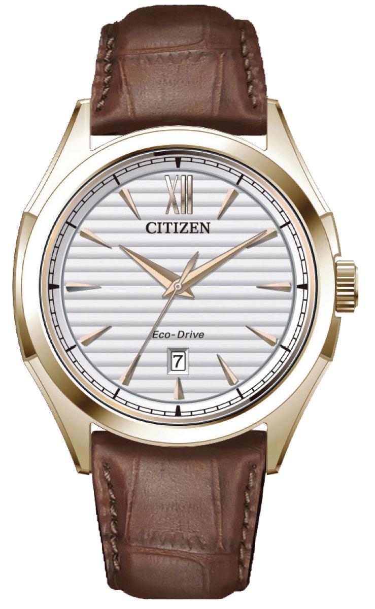 Citizen Classic Elegant Eco-Drive 3 Hands Gents black silver AW1750-85E ...
