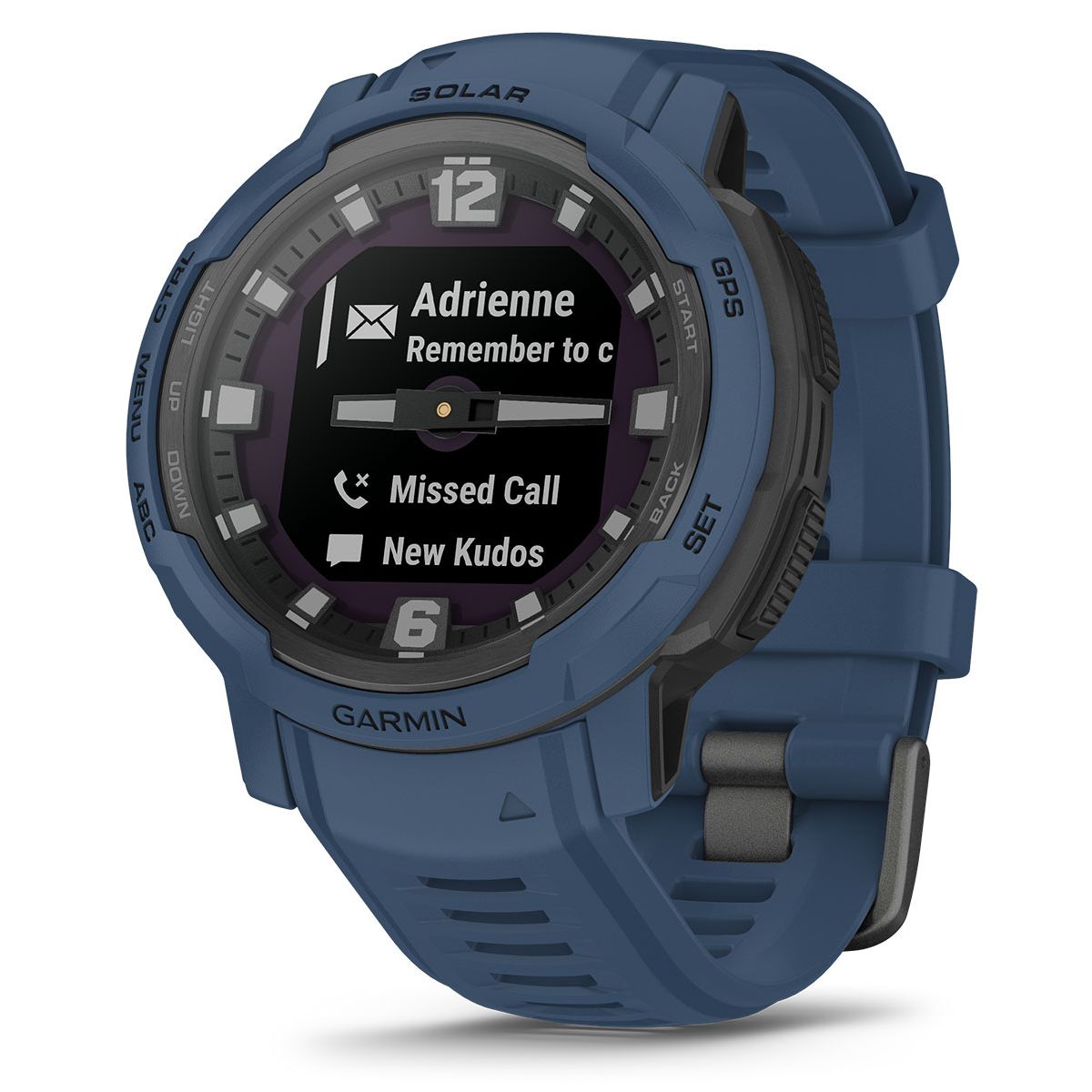 Garmin Instinct Crossover Solar Tidal Blue 010-02730-02 - Keskisen Kello Oy