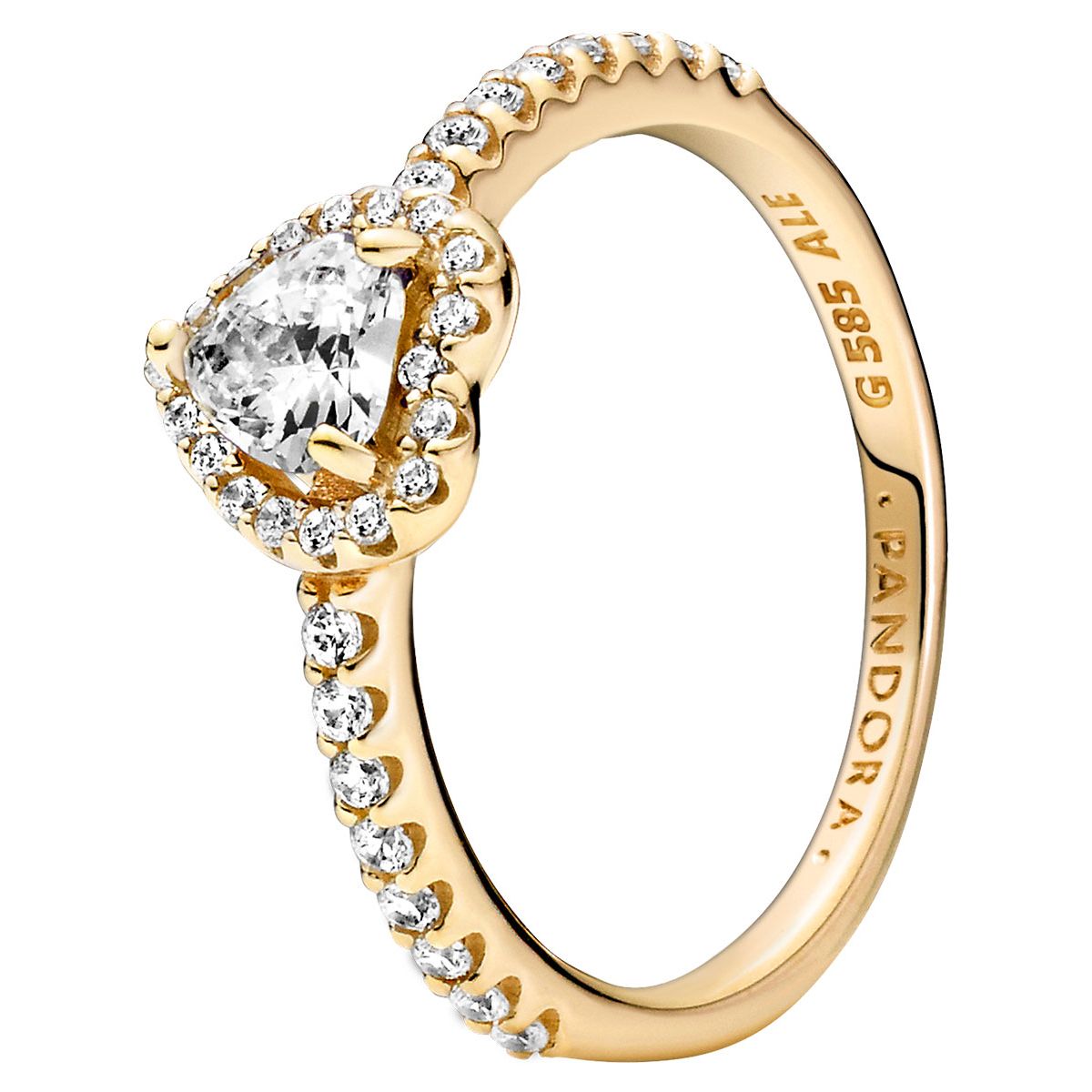 Pandora Elevated Heart sormus 159139C01 - Keskisen Kello Oy