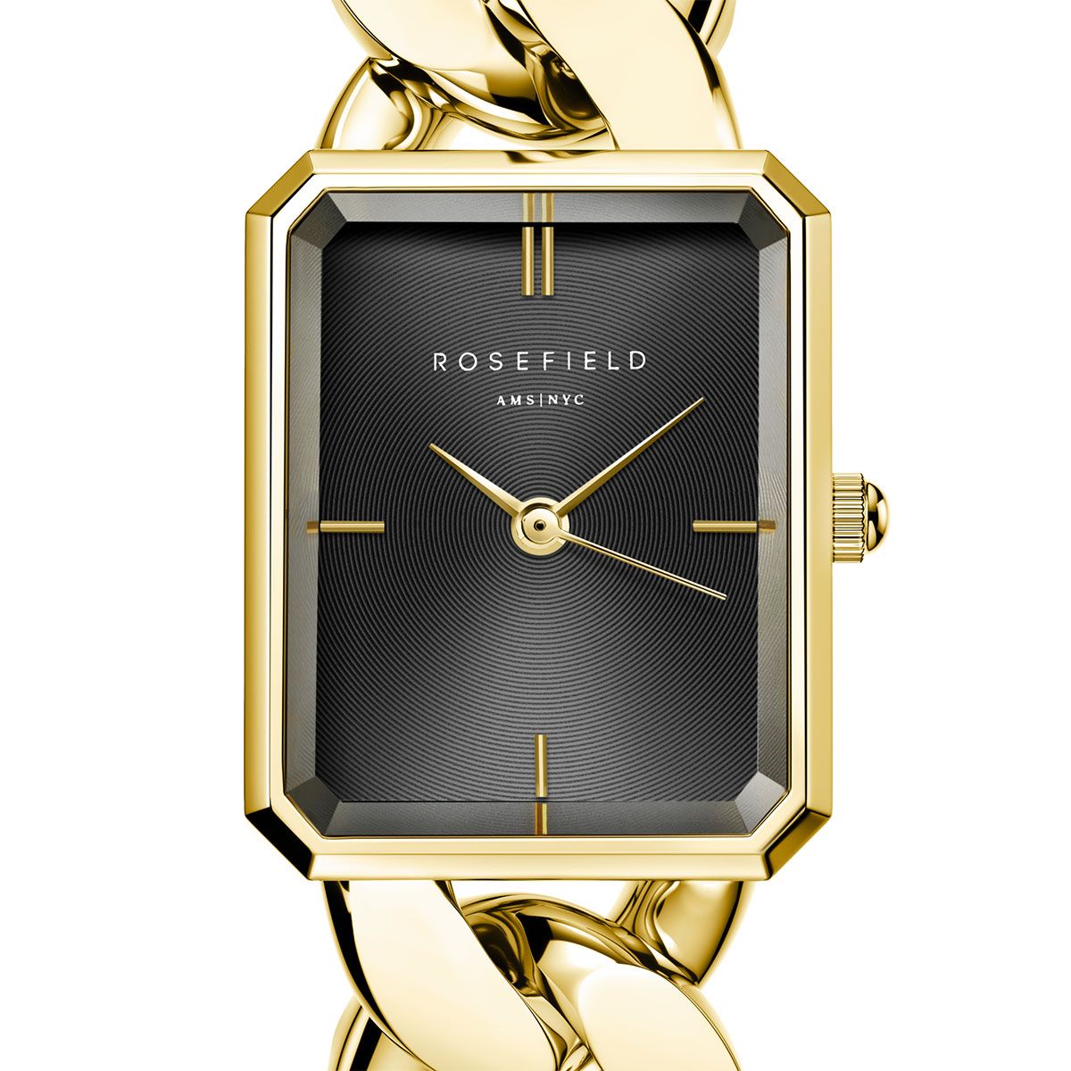Rosefield Octagon XS Studio Black Gold SBGSG-O57 - Keskisen Kello Oy