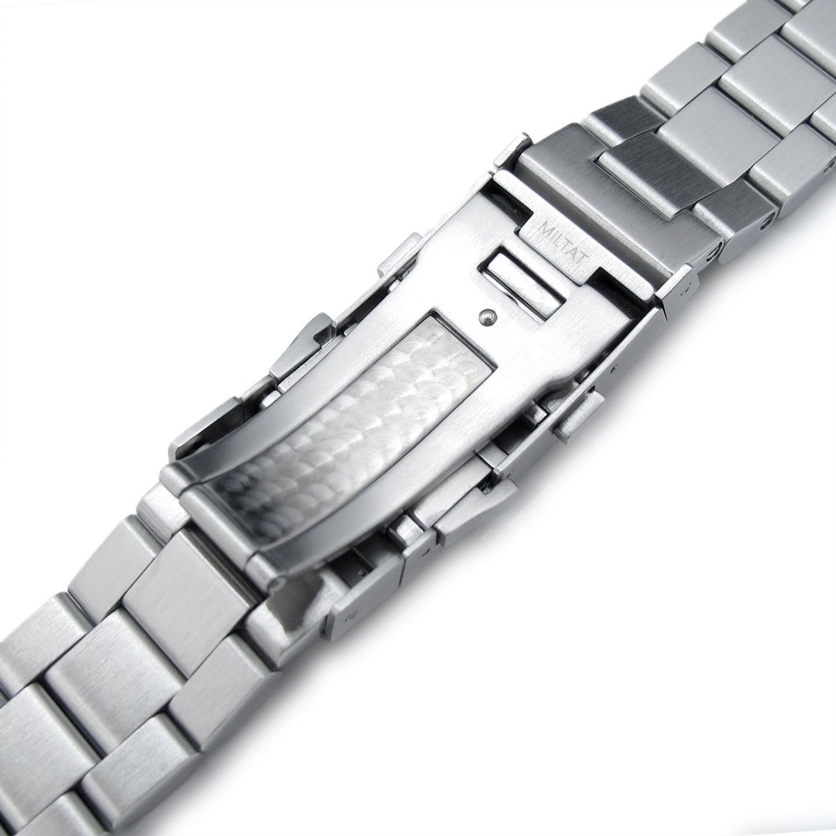MiLTAT Hexad Brushed teräsranneke Seiko Samurai sarjaan SS221817B066 ...