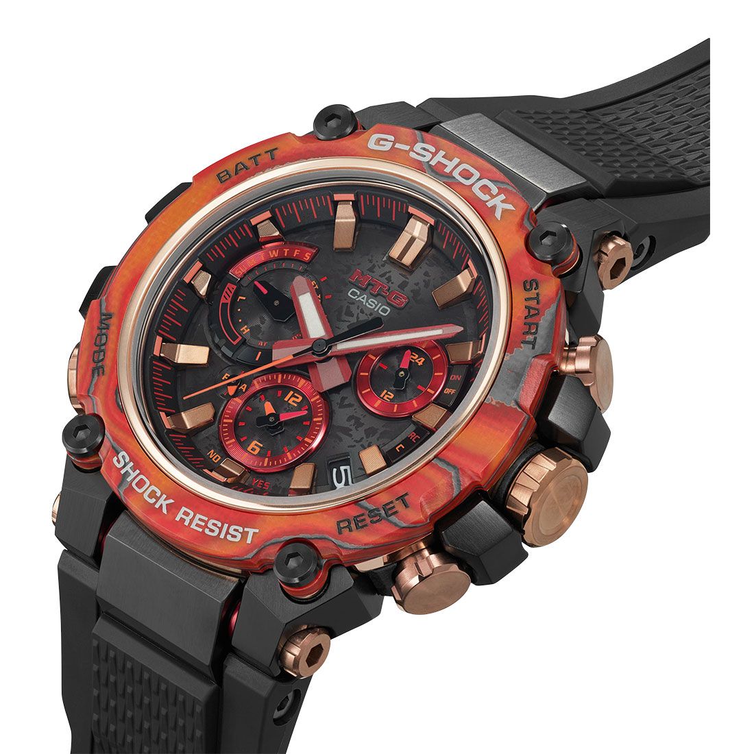 Casio G-Shock 40th Anniversary Flame Red Limited Edition MTG-B3000FR ...