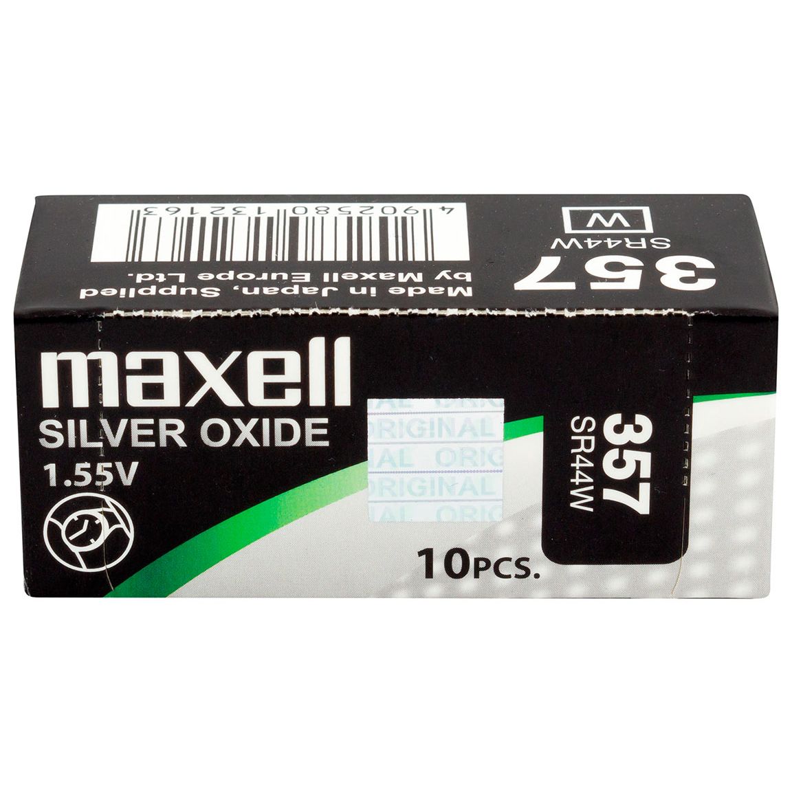 Maxell SR44W hopeaoksidiparisto 357 - Keskisen Kello Oy