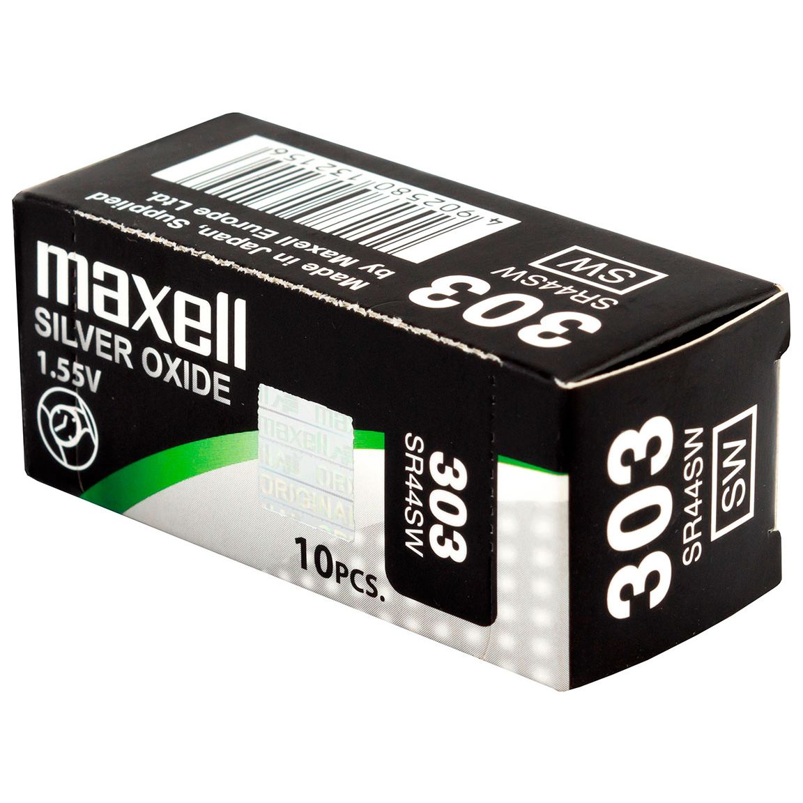 Maxell SR44SW hopeaoksidiparisto 303 - Keskisen Kello Oy