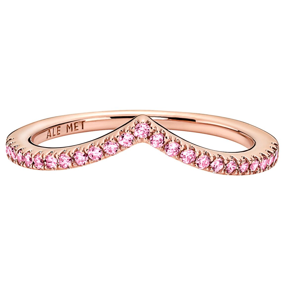 Pandora sormus Stackable Wish Sparkling Pink 186316C02 - Keskisen Kello Oy
