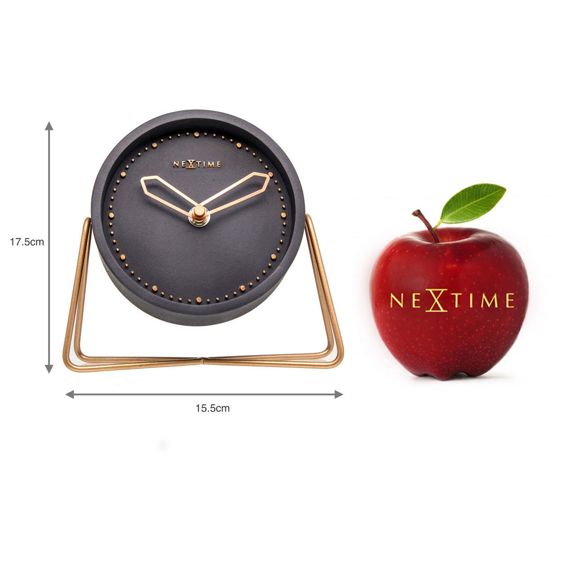 NeXtime Cross Table pöytäkello 5204ZW - Keskisen Kello Oy