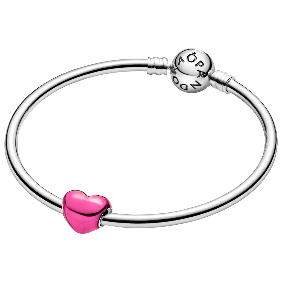 Pandora hela Metallic Pink Heart 799291C03 - Keskisen Kello Oy
