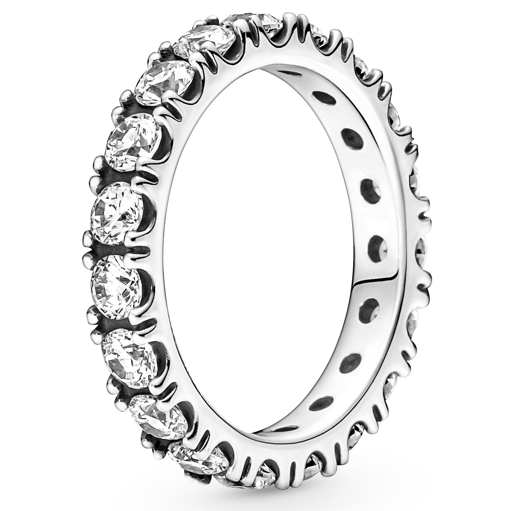Pandora Ring Stackable Sparkling Row Eternity sormus 190050C01 ...