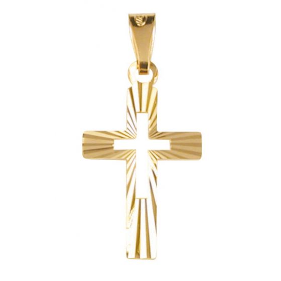 Saurum kultainen rippiristi 704400000 - Keskisen Kello Oy