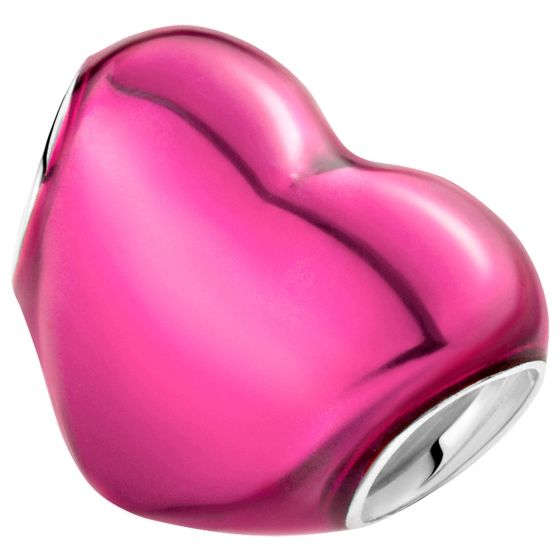 Pandora hela Metallic Pink Heart 799291C03 - Keskisen Kello Oy