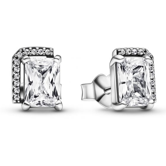 Pandora Timeless Rectangular Sparkling Halo korvakorut 292380C01 ...