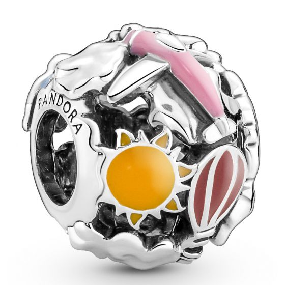 Pandora Moments Charm Fly Away Rainbow Sky & Travel hela 791695C01 ...