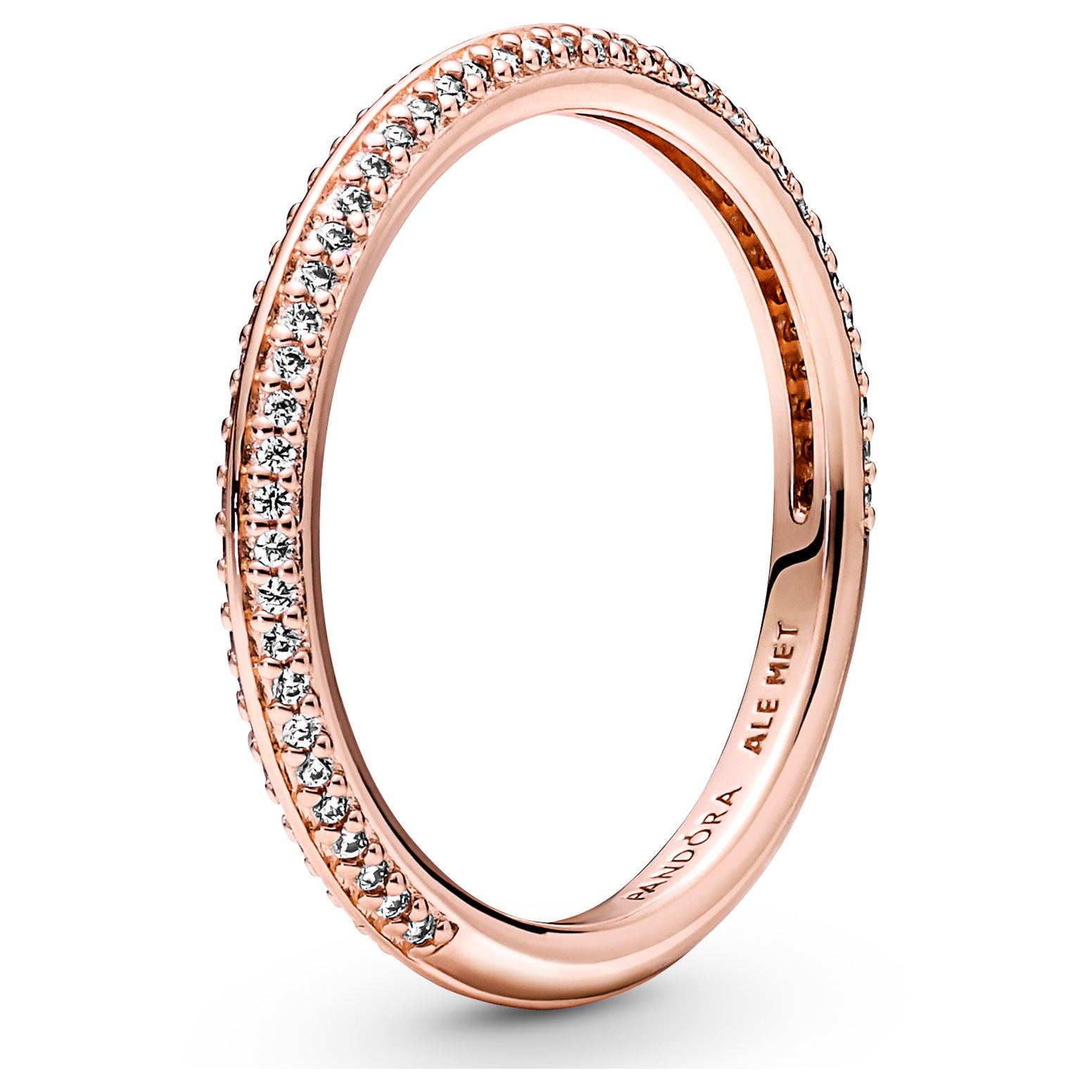 Pandora Me sormus Pavé 14k Rose Gold-Plated 189679C01 - Keskisen Kello Oy