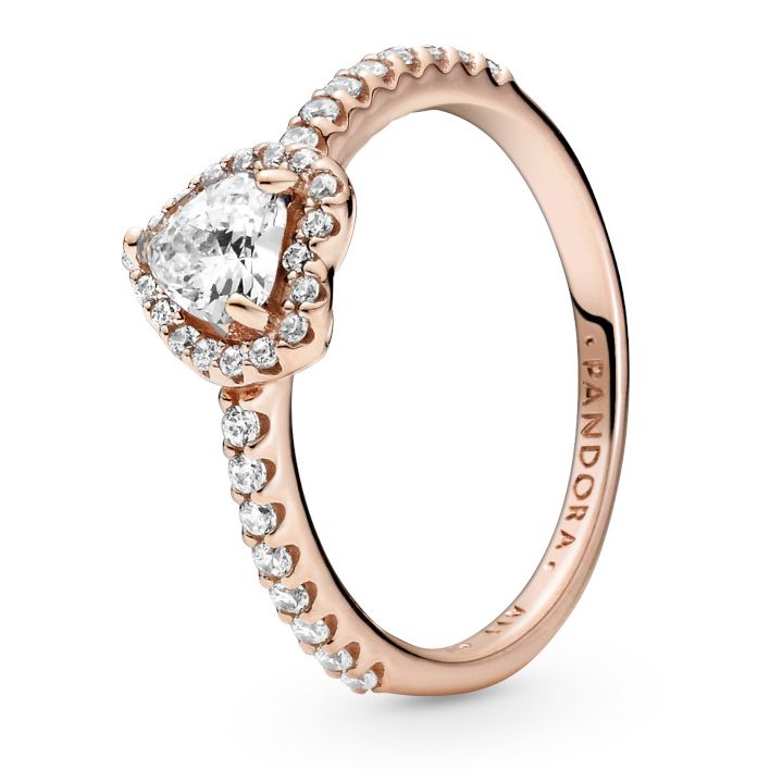 Pandora Heart Rose Clear Cubic Zirconia sormus 188421C02 - Keskisen ...