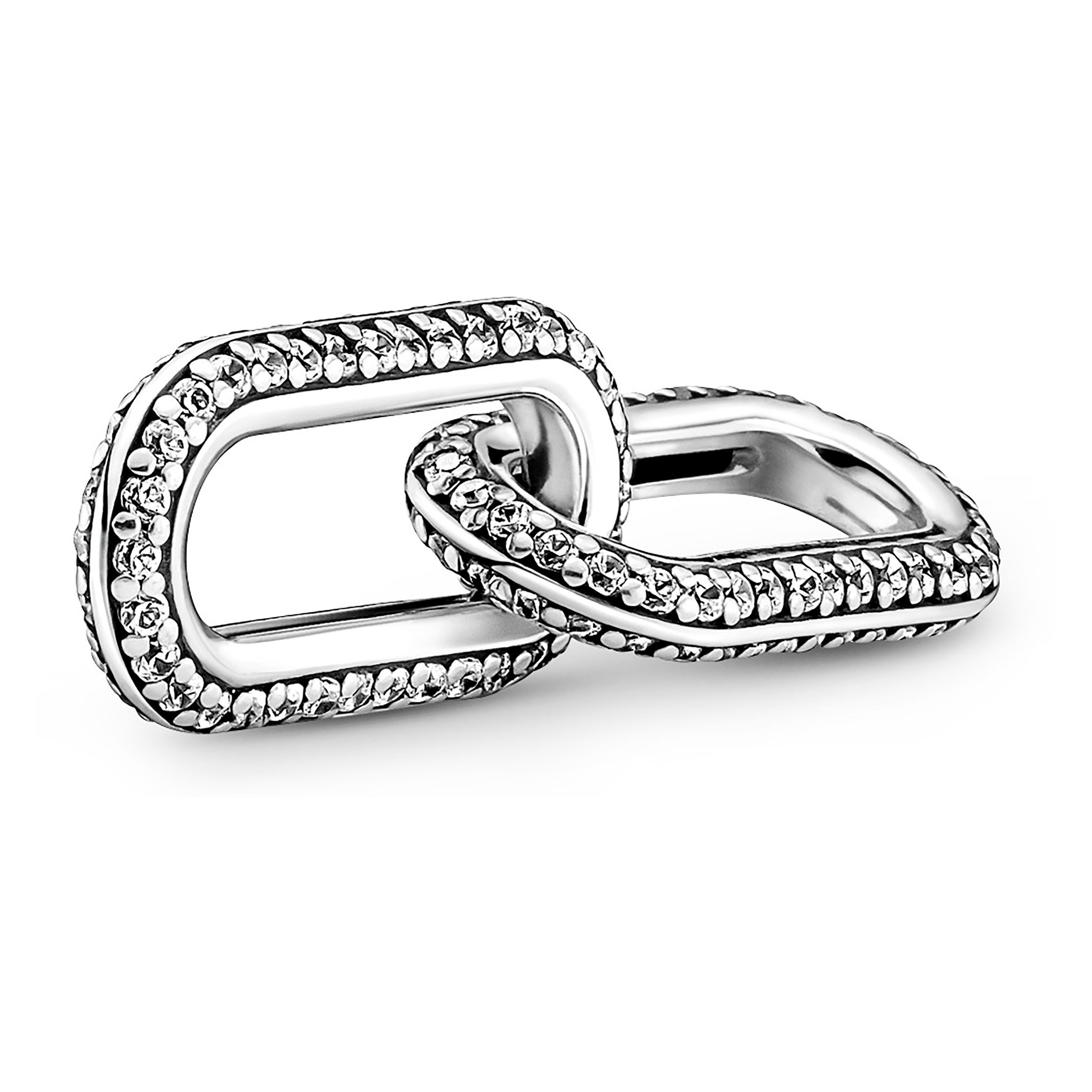 Pandora Me hela Styling Pavé Double Link Sterling Silver 799660C02 ...