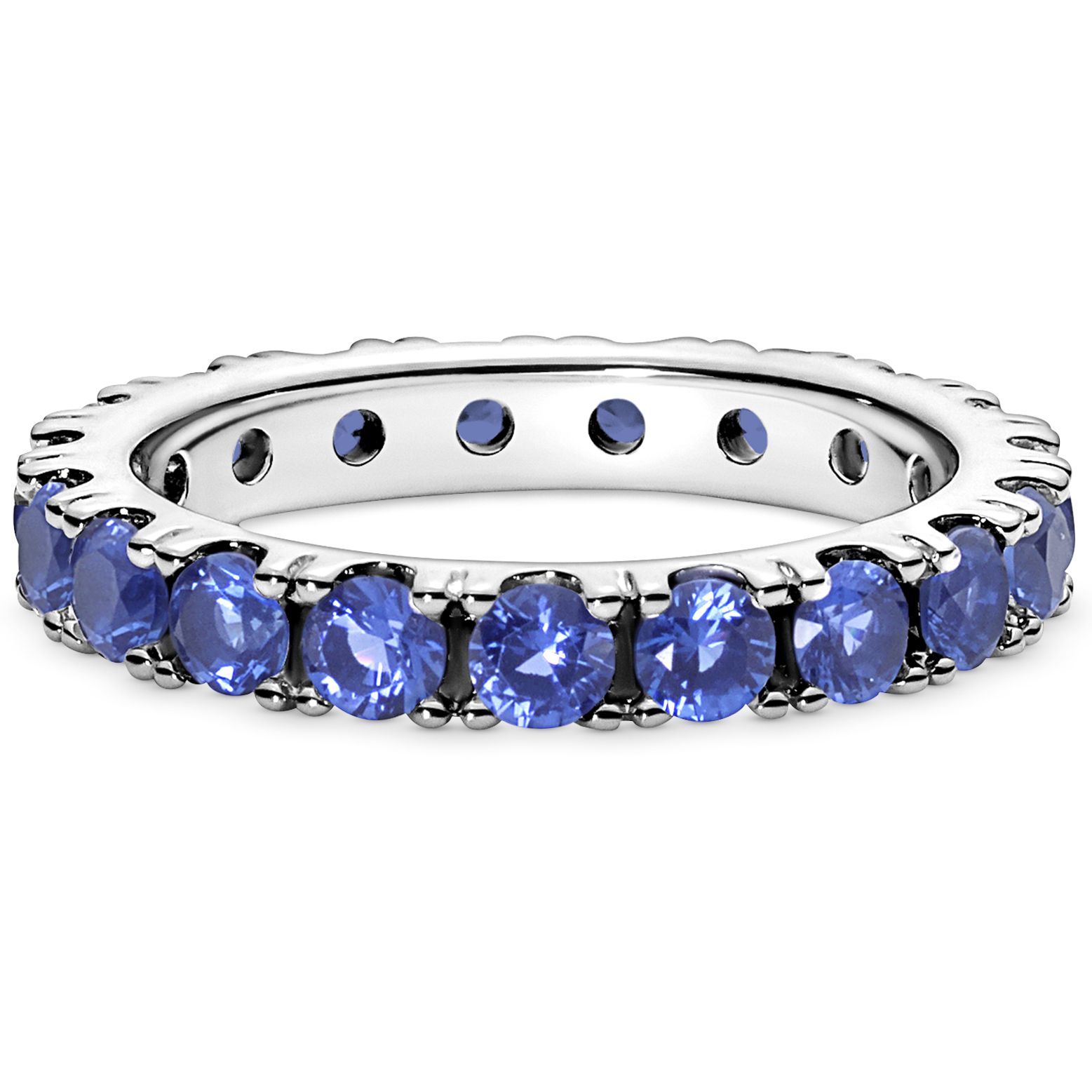 Pandora Ring Stackable Sparkling Row Eternity sormus 190050C02 ...