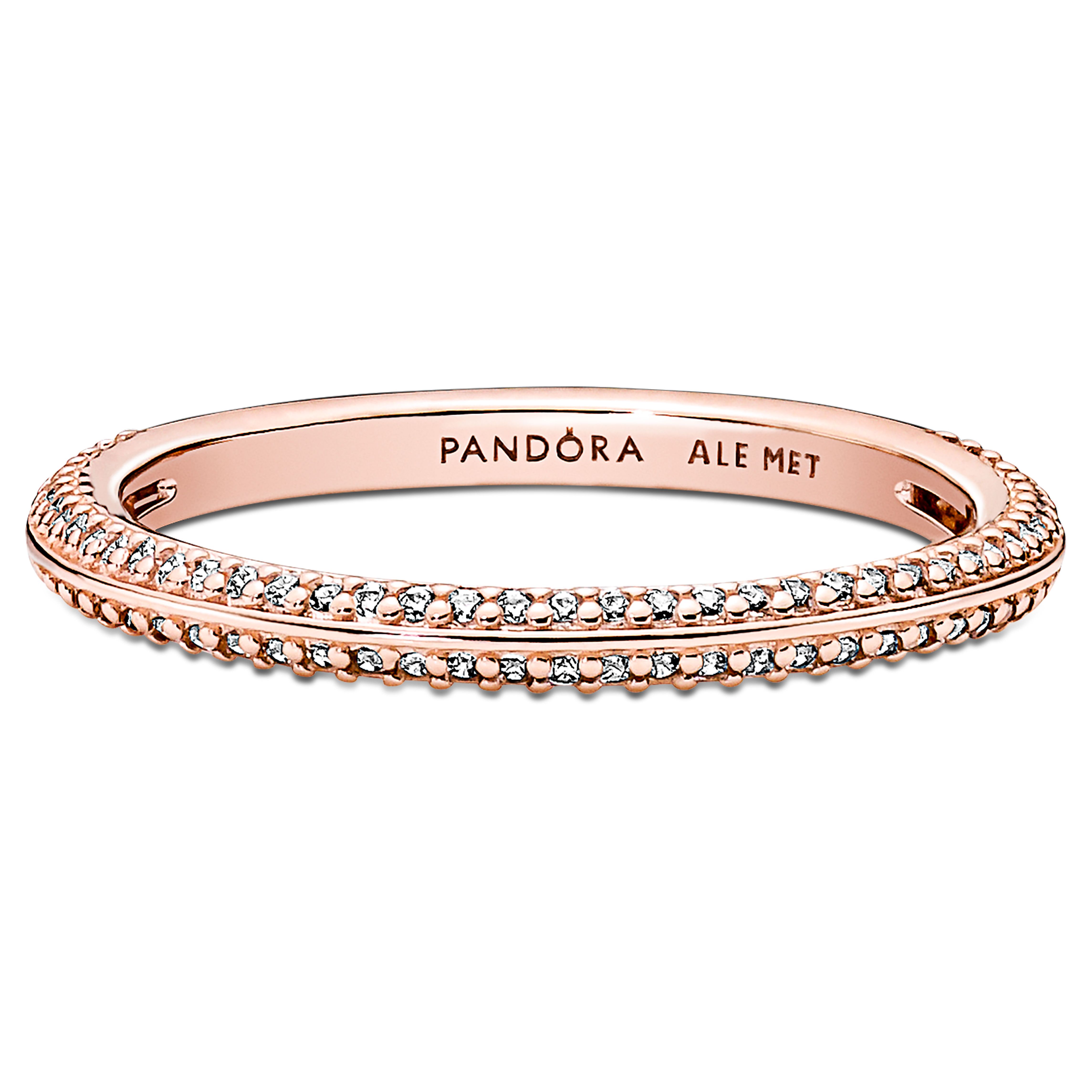 Pandora Me sormus Pavé 14k Rose Gold-Plated 189679C01 - Keskisen Kello Oy