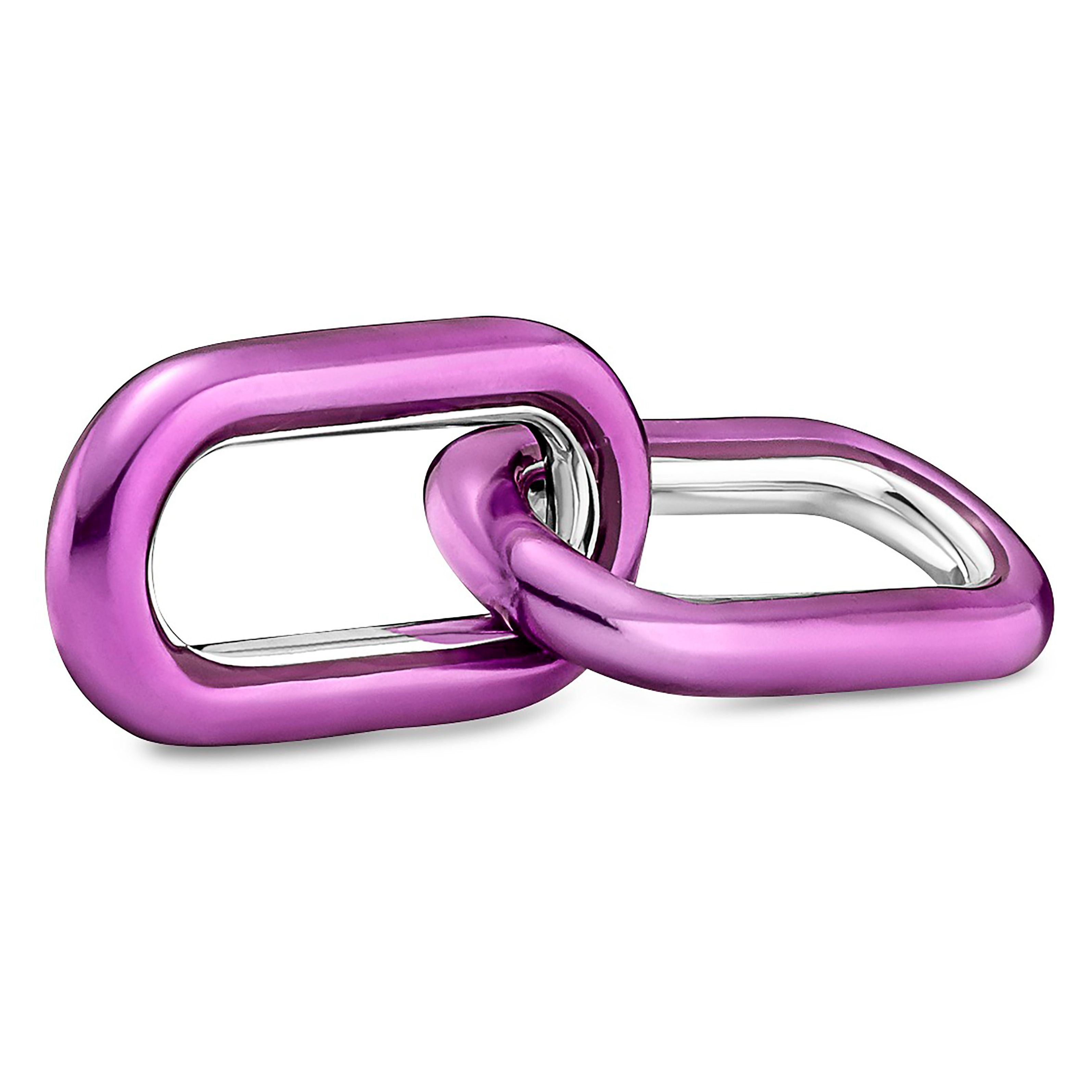 Pandora Me hela Styling Shocking Purple Double Link Sterling Silver ...