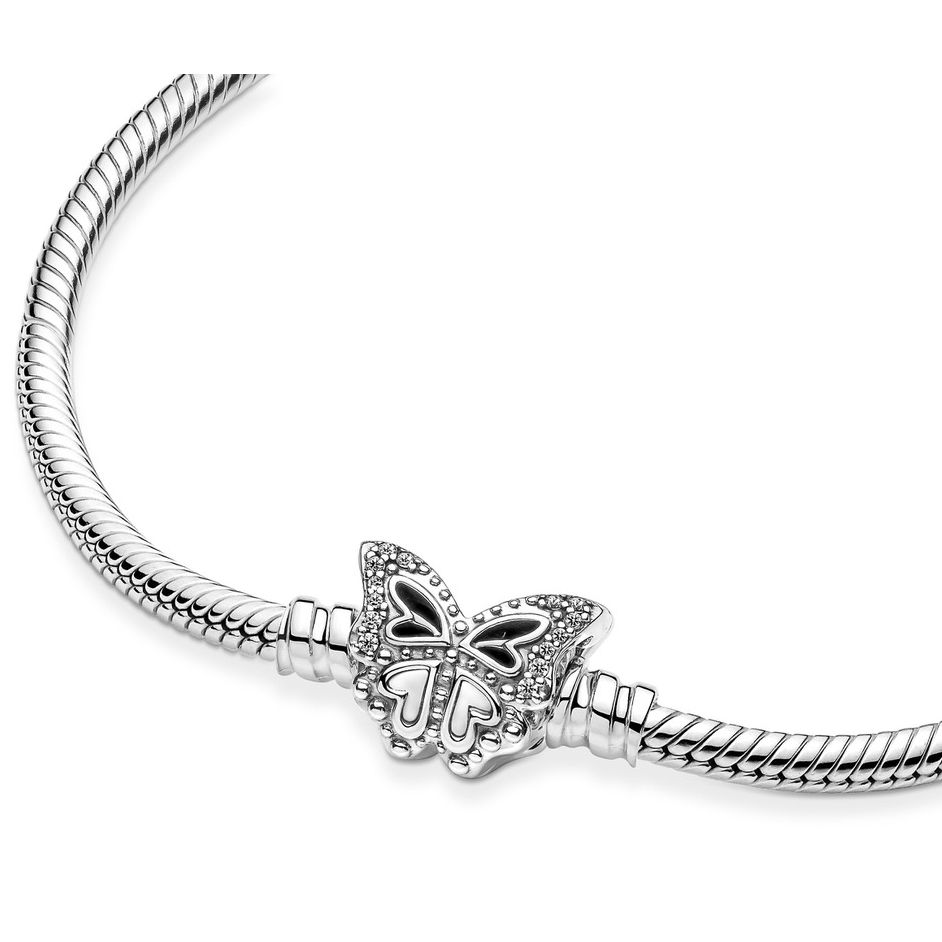 Pandora Moments Butterfly Clasp Snake Chain rannekoru 590782C01 ...