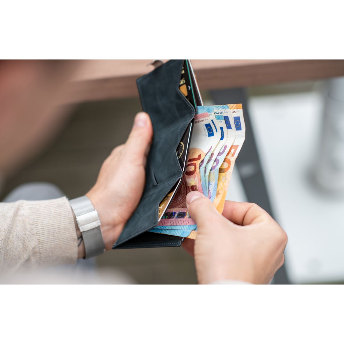 Exentri Multiwallet Blue RFID-suojattu lompakko - Keskisen Kello Oy