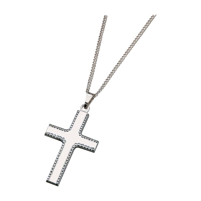 Saurum hopeinen rippiristi 5019 00 000 - Keskisen Kello Oy