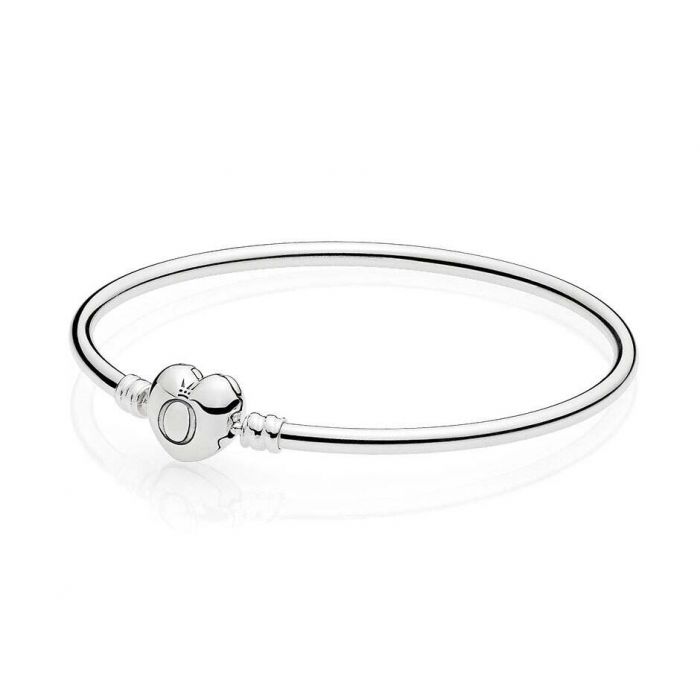 Pandora rannekoru 596268 Moments Silver, Logo Heart Clasp - Keskisen ...