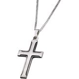 Saurum hopeinen rippiristi 5006 00 000 - Keskisen Kello Oy