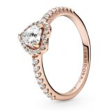 Pandora Heart Rose Clear Cubic Zirconia sormus 188421C02 - Keskisen ...