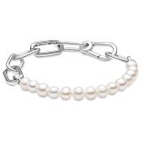 Pandora Me rannekoru Freshwater Cultured Pearl Sterling Silver ...