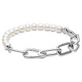 Pandora Me rannekoru Freshwater Cultured Pearl Sterling Silver ...