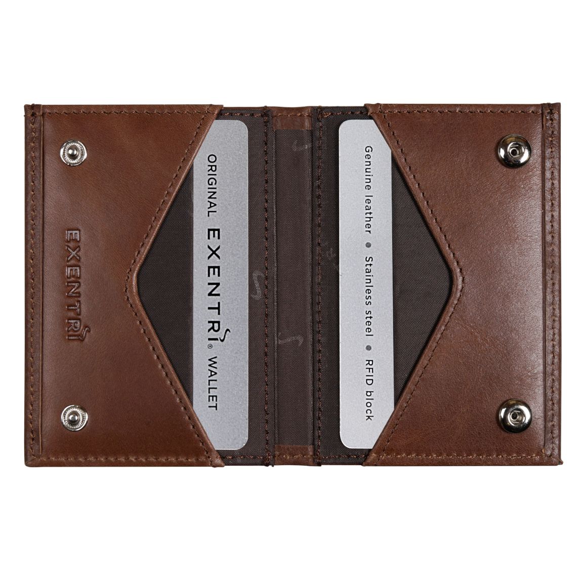 Exentri Miniwallet Hazelnut RFID-suojattu korttikotelo - Keskisen Kello Oy