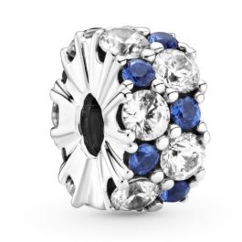 Pandora Clear & Blue Sparkle lukkopala 799171C01 - Keskisen Kello Oy
