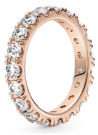 Pandora Ring Stackable Sparkling Row Eternity sormus 190050C02 ...