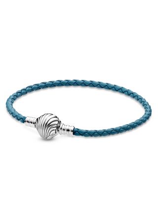 Pandora Moments Braided Leather T-bar rannekoru 591675C01 - Keskisen ...