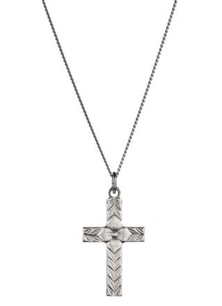 Saurum hopeinen rippiristi SA501930000 - Keskisen Kello Oy