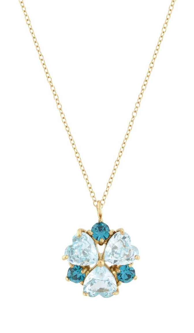 Edblad Heart Sparkle kaulakoru Aqua Gold 125494 - Keskisen Kello Oy