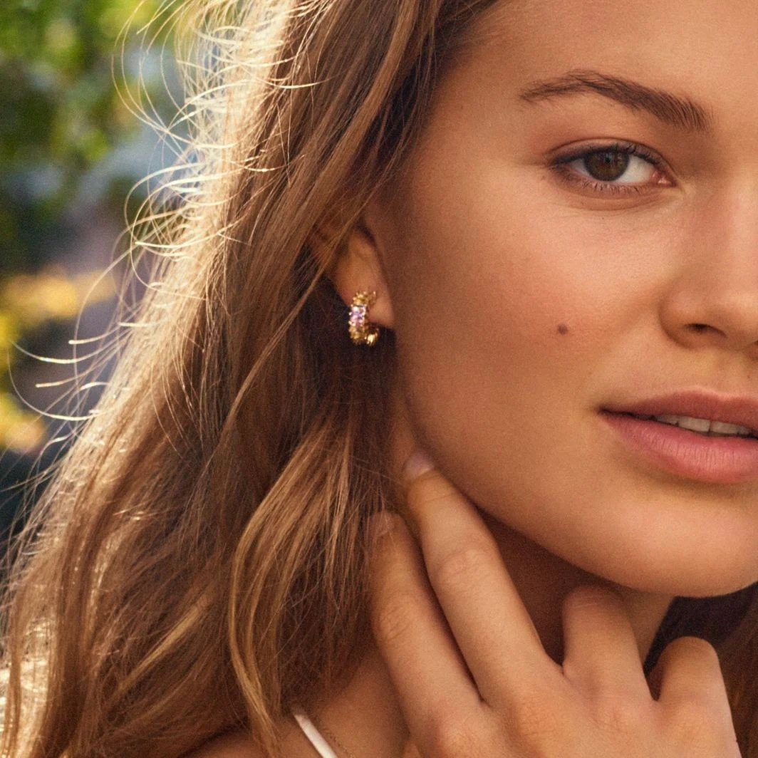 Edblad Radiant korvarenkaat S Pansy Gold 125556 - Keskisen Kello Oy