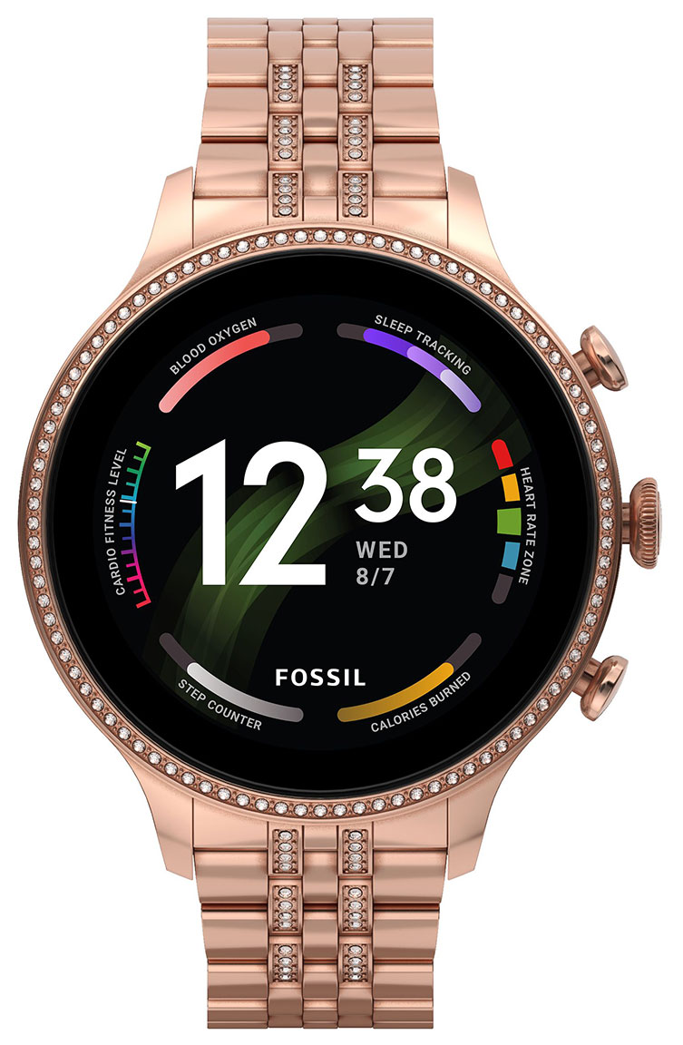 Fossil Gen 6 Rose Gold-Tone Stainless Steel älykello 42 mm FTW6077 ...