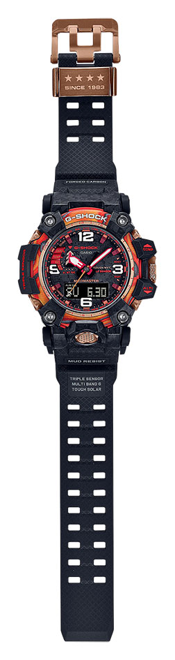 Casio G-Shock Master of G Mudmaster 40th Anniversary Flame Red Limited ...